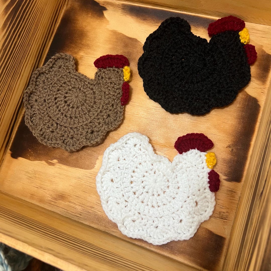 Chicken Coasters - Etsy
