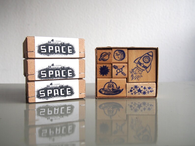 Space / Stamp set | Etsy