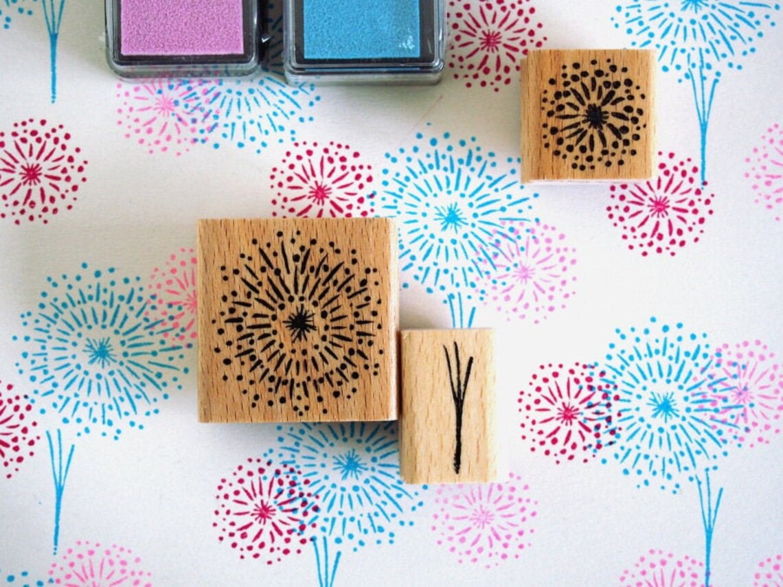 Fireworks / Stamp Set | Etsy