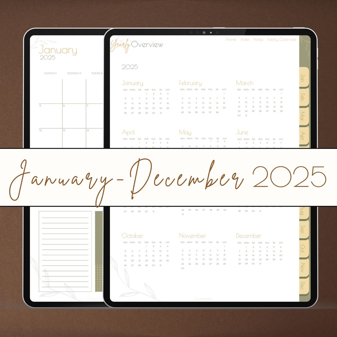 Keep It Simple 2025 Digital Planner | Monthly/weekly Calendar | Ipad ...