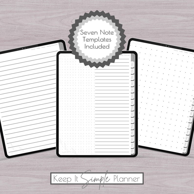 Keep It Simple 2024/2025 Digital Planner | Monthly/weekly Calendar ...