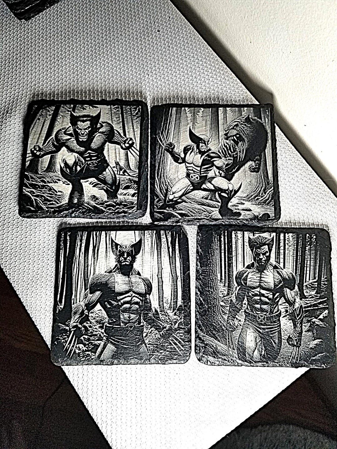 Wolverine Inspired Slate Coasters Wolverine Gifts Decoration Comic ...