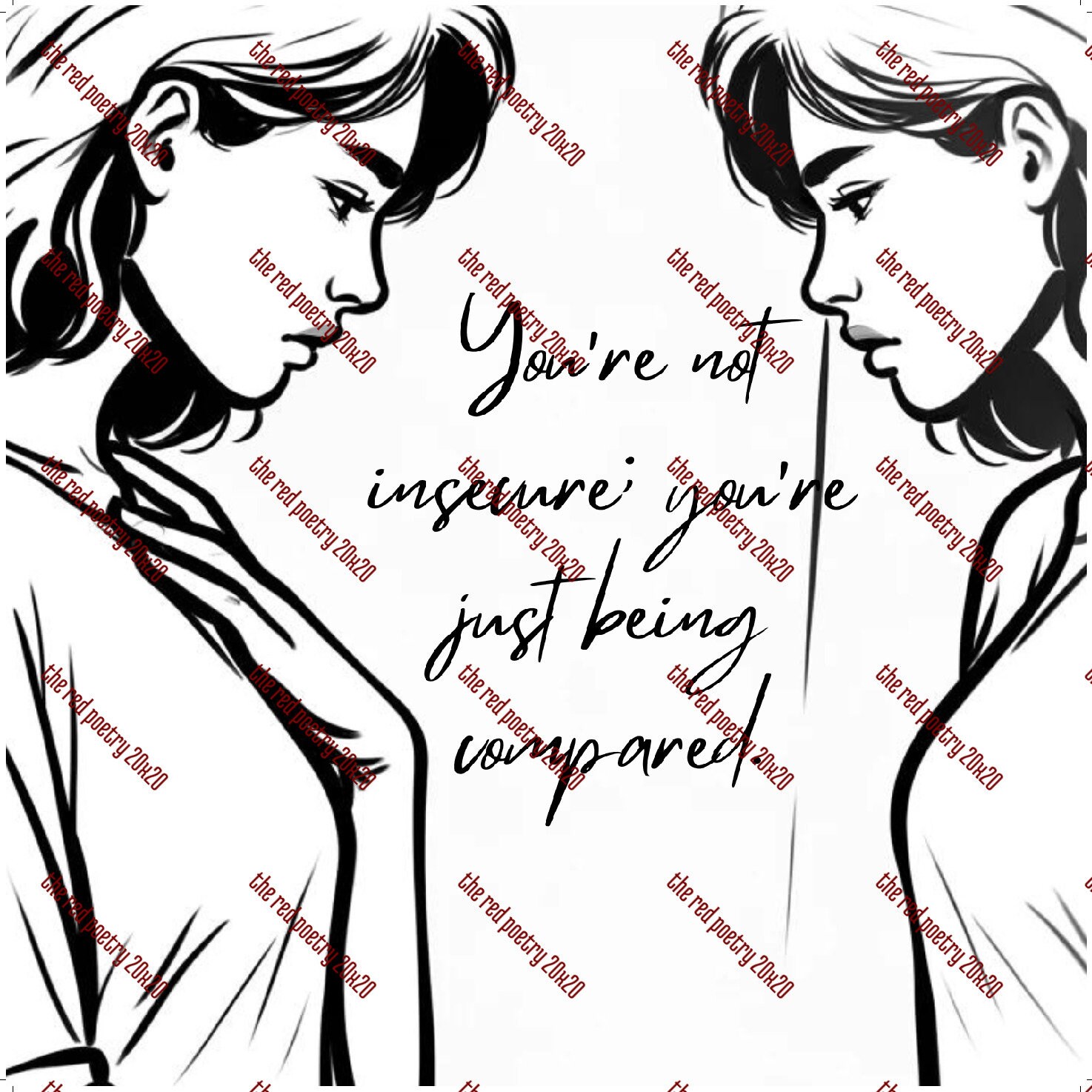 You Are Not Insecure Wall Art | Digital Art | Printable Wall Art Prints ...