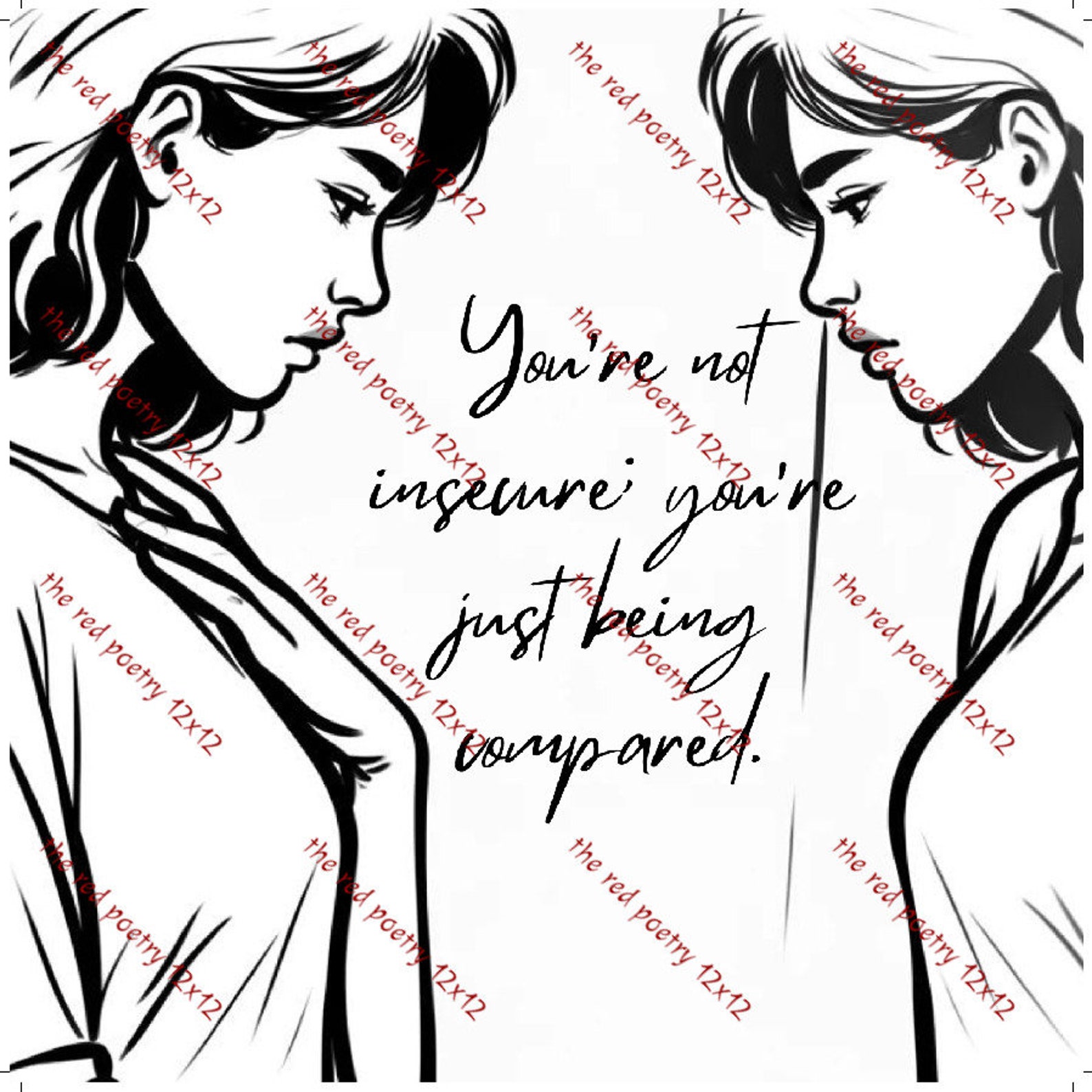 You Are Not Insecure Wall Art | Digital Art | Printable Wall Art Prints ...