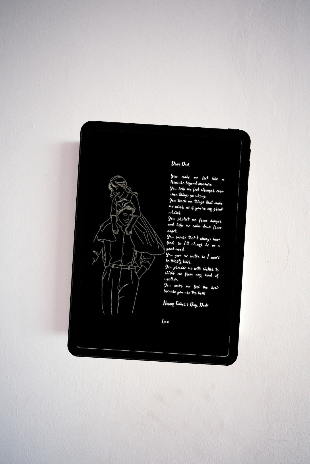 Father's Legacy: Customized Inspirational Poem Print - Personalized ...