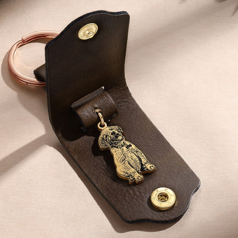 Custom Dog Keychain - Etsy