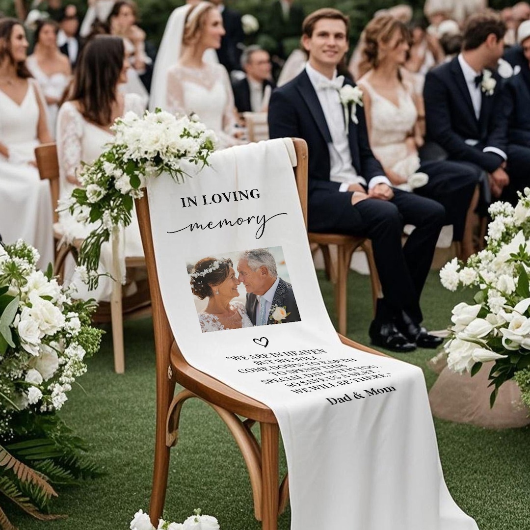 Personalized Fabric Sign, Wedding Banner , Wedding Memorial Sign ...