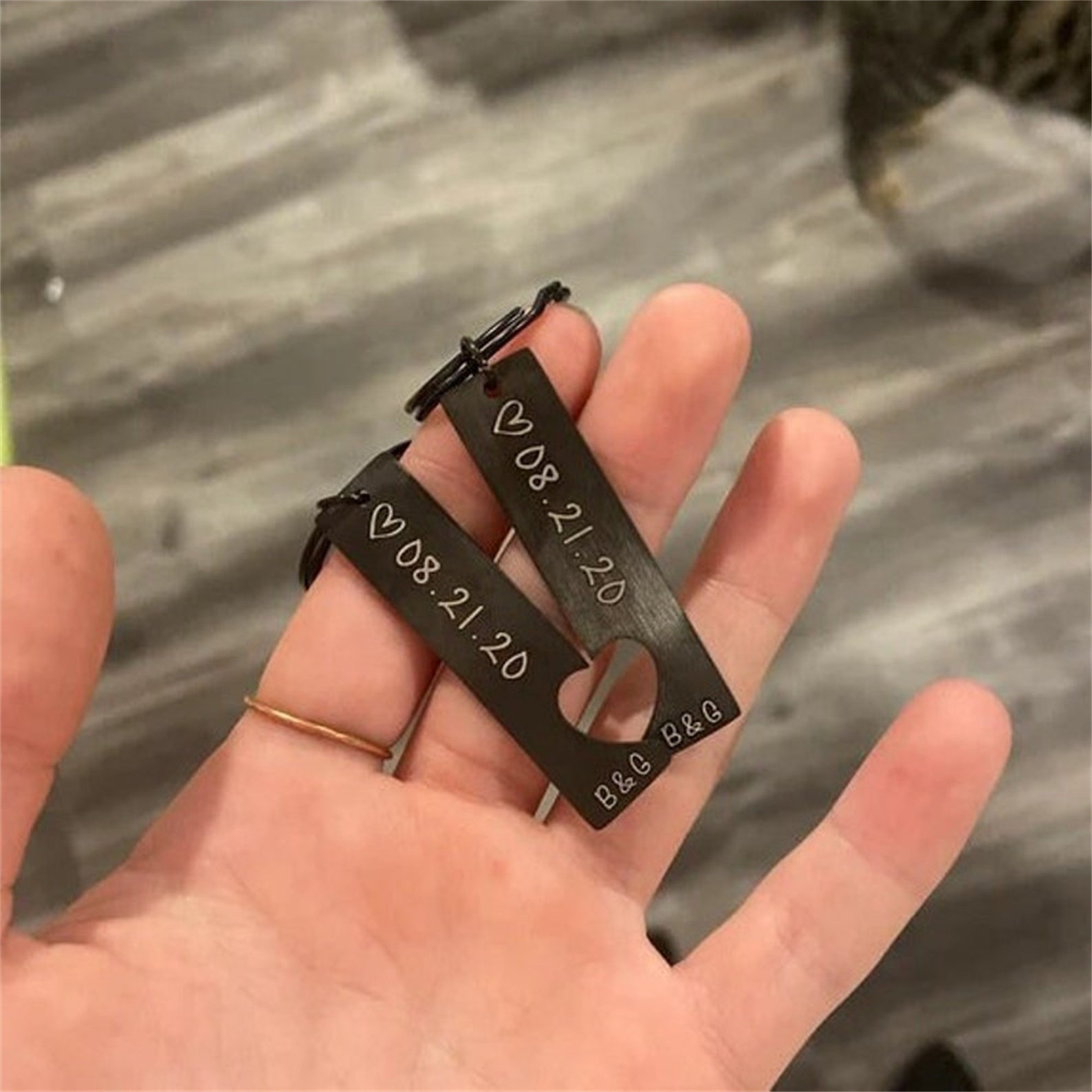 Personalized Couple Matching Keychain,keychains for Boyfriend ...