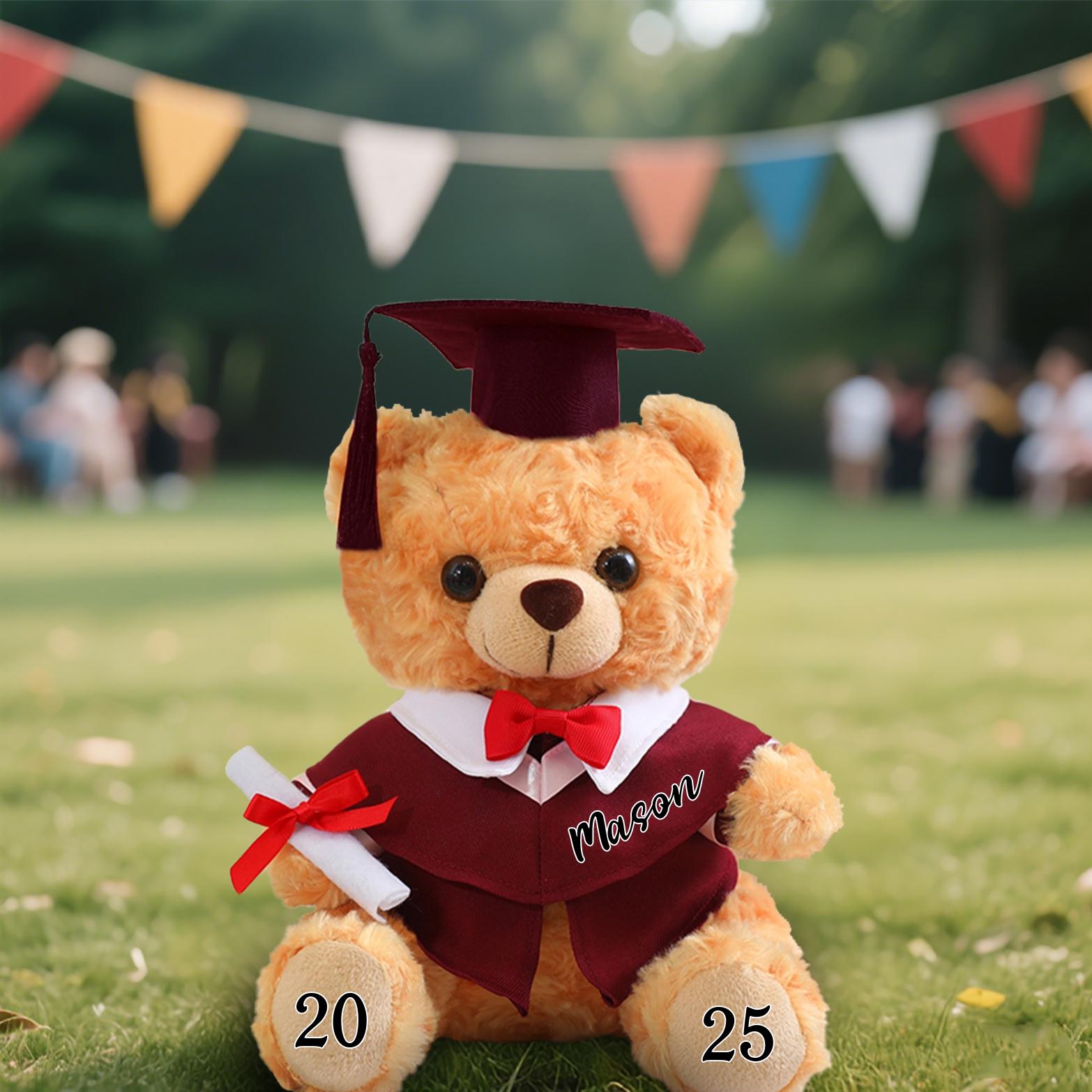 Personalized Graduation Bear 2025, Graduation Bear With Name, Plush ...