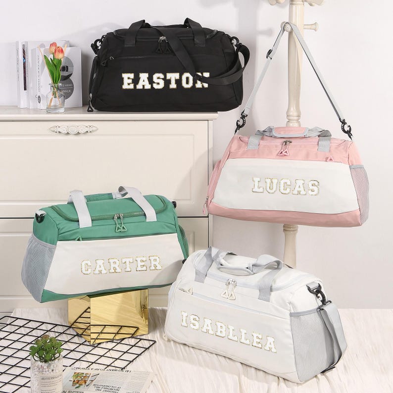 Personalized Name Duffel Large Bag,embroidered Travel Bag,monogrammed ...