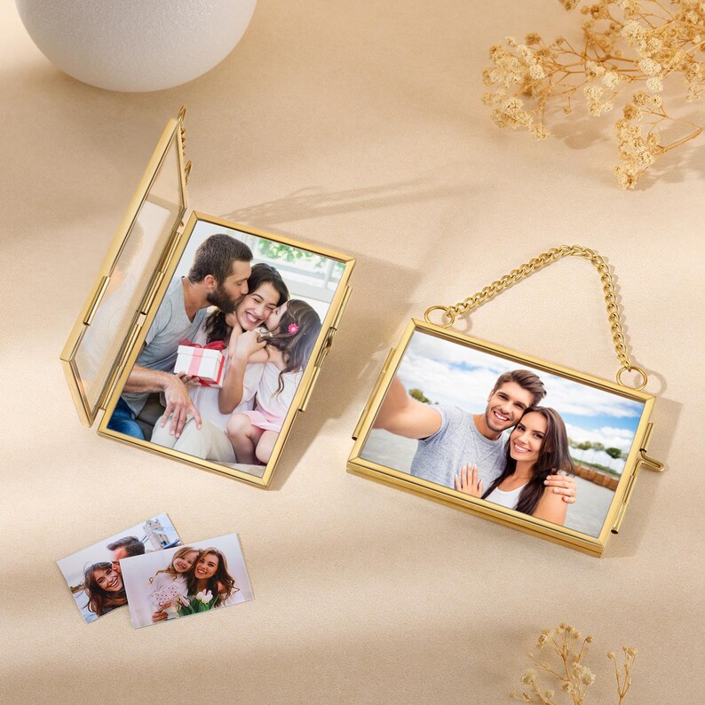 Personalized Family Photo Frame Ornament,photo Metal Album Unique Photo ...