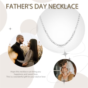 Personalized Men's Necklace, Custom Engraved Stainless Steel Chain With ...