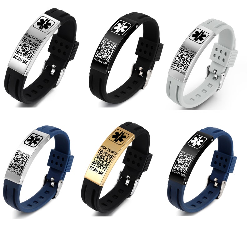 Bracelets Silicone Qr - Etsy