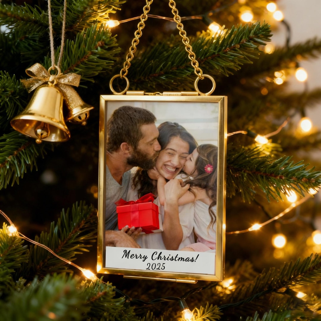 Personalized Family Photo Frame Ornament,photo Metal Album Unique Photo ...