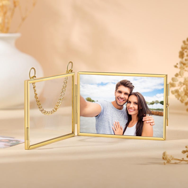 Personalized Family Photo Frame Ornament,photo Metal Album Unique Photo ...