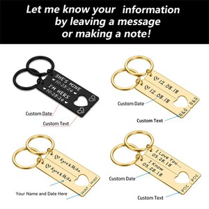 Personalized Couple Matching Keychain,keychains for Boyfriend ...