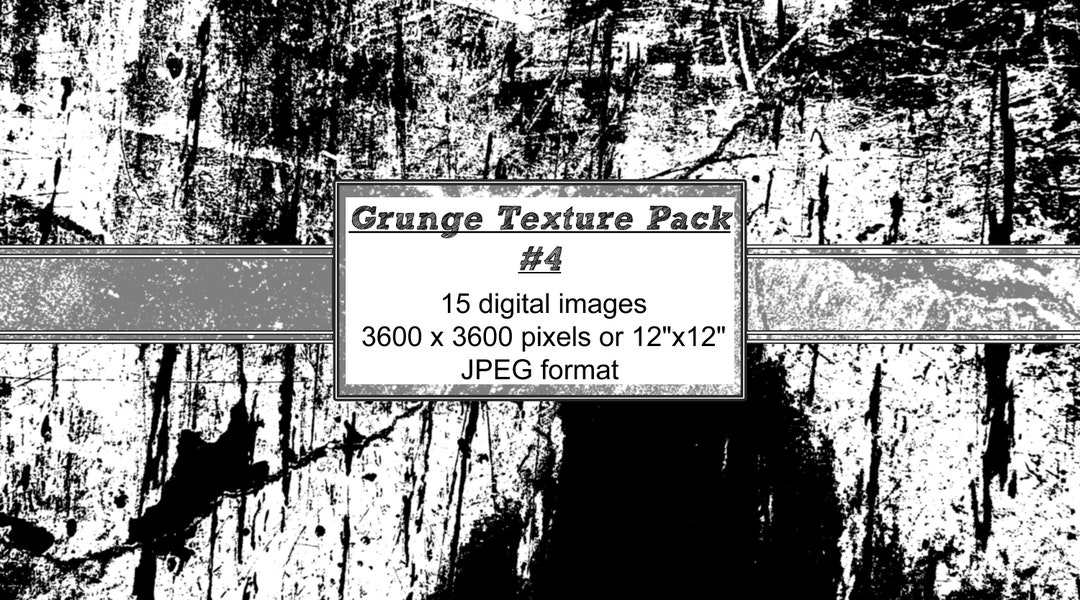 Grayscale Grunge Texture Pack 4 - Etsy