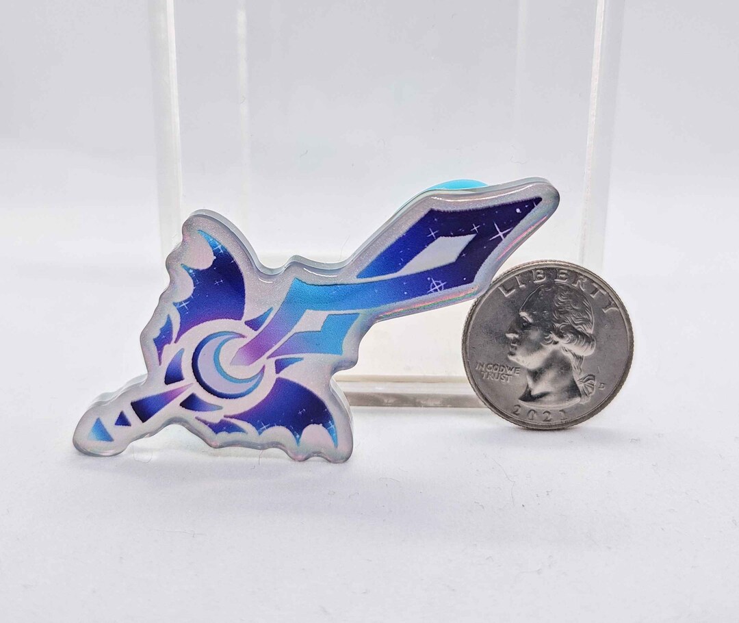 Holographic Acrylic Pins - Celestial Swords - Etsy