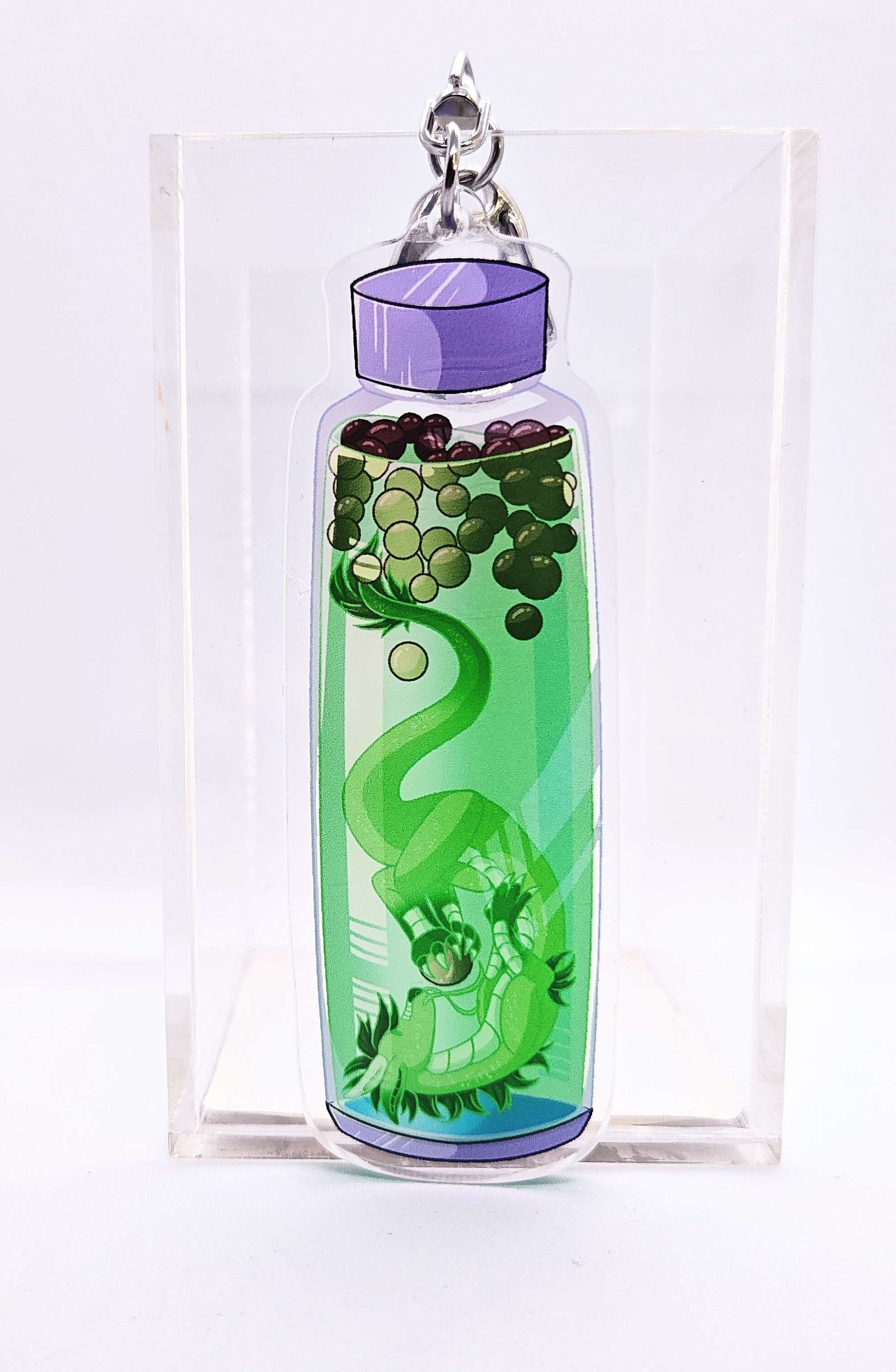 Dragon Drink Keychain - Matcha Boba Tea - Etsy
