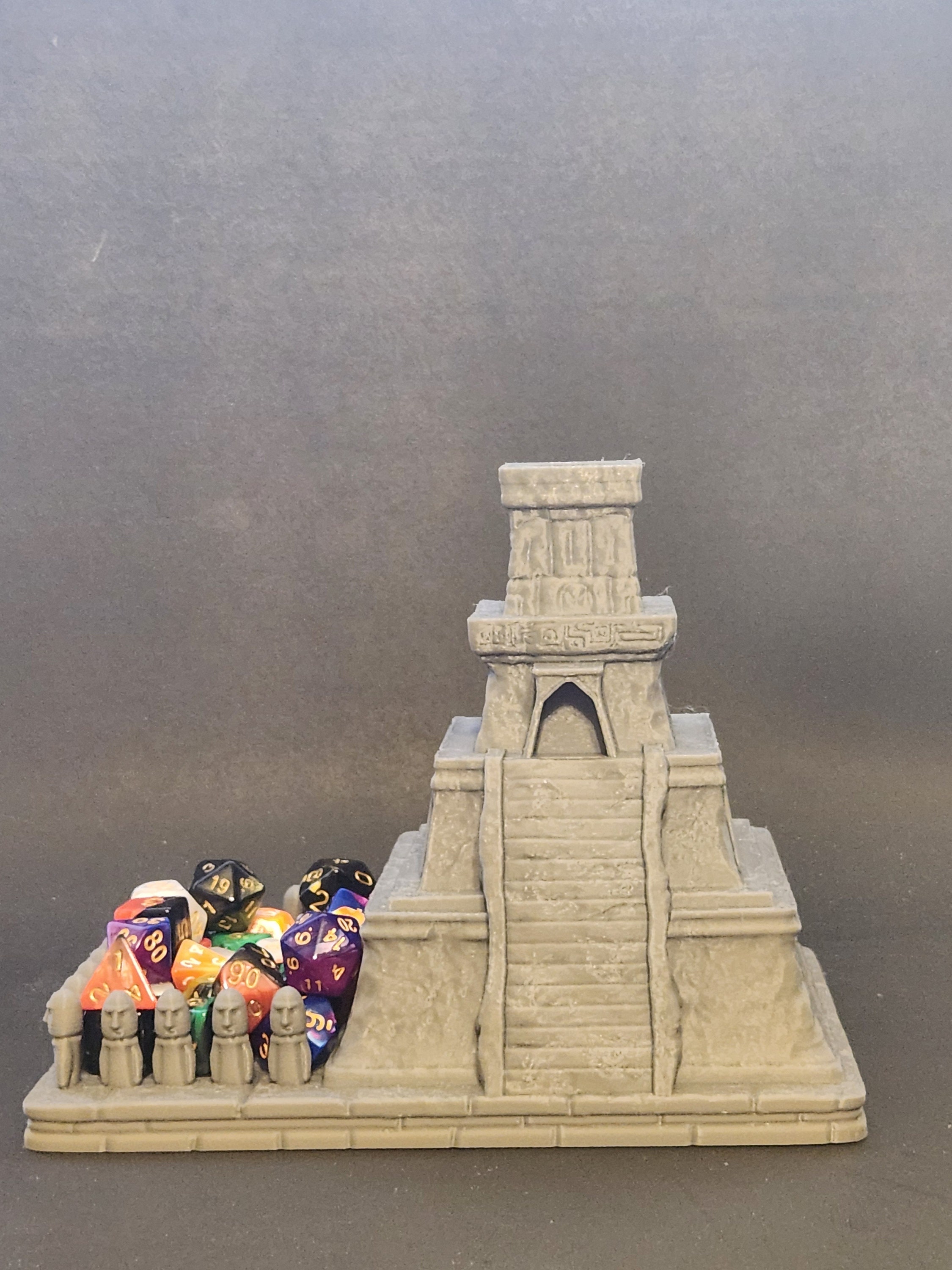 Aztec Temple 3d Printed Dice Tower - Etsy