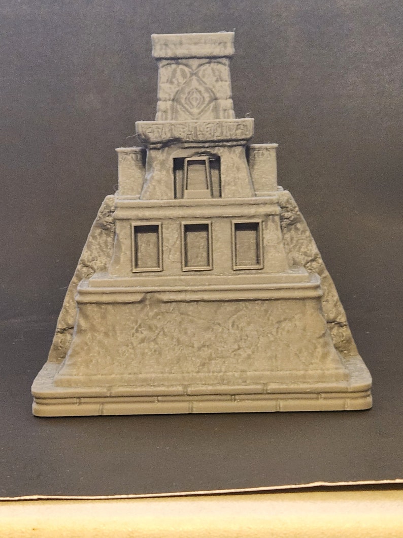 Aztec Temple 3d Printed Dice Tower - Etsy
