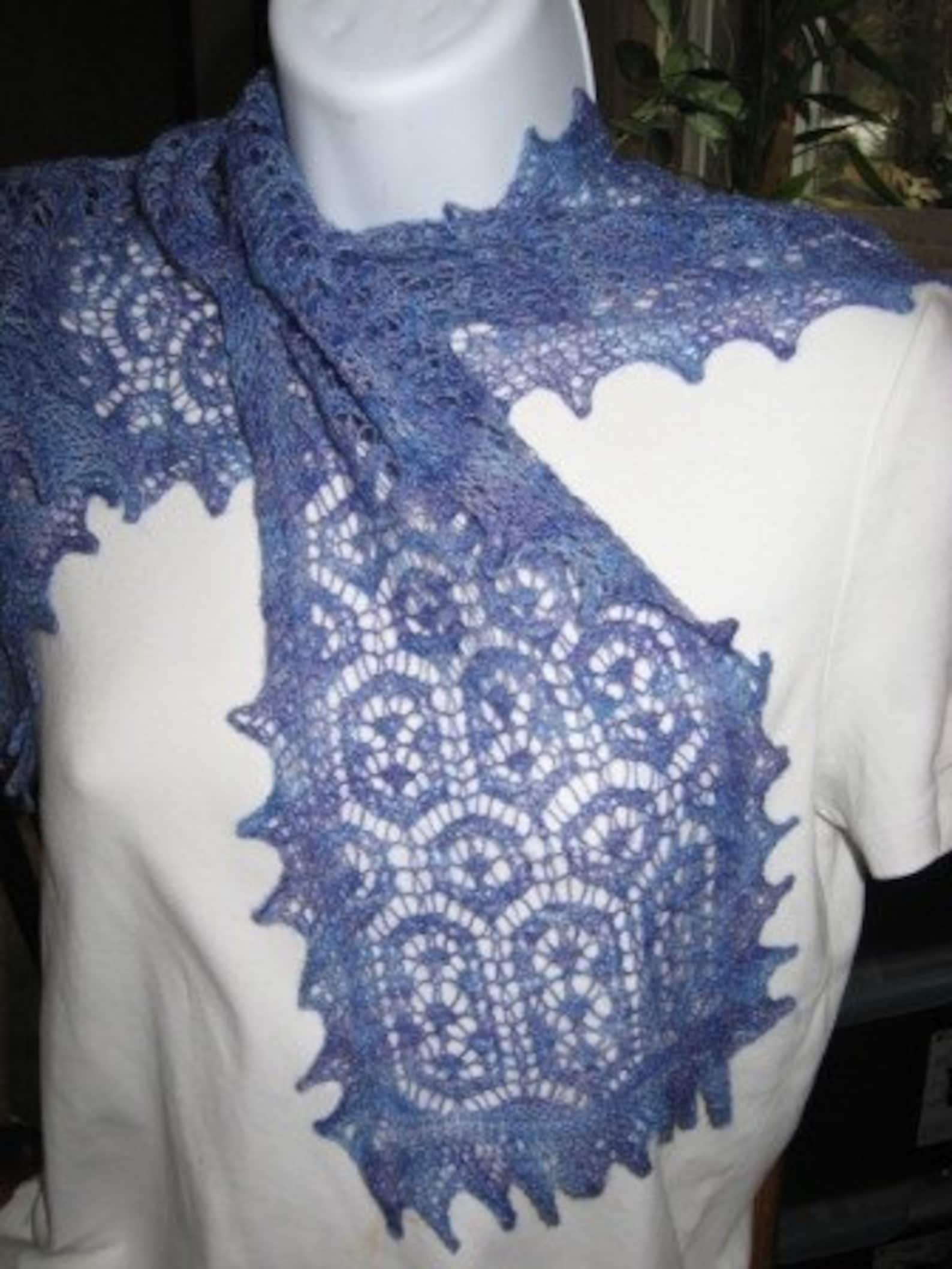 Many Shields Shetland Lace Scarf Pattern PDF File - Etsy