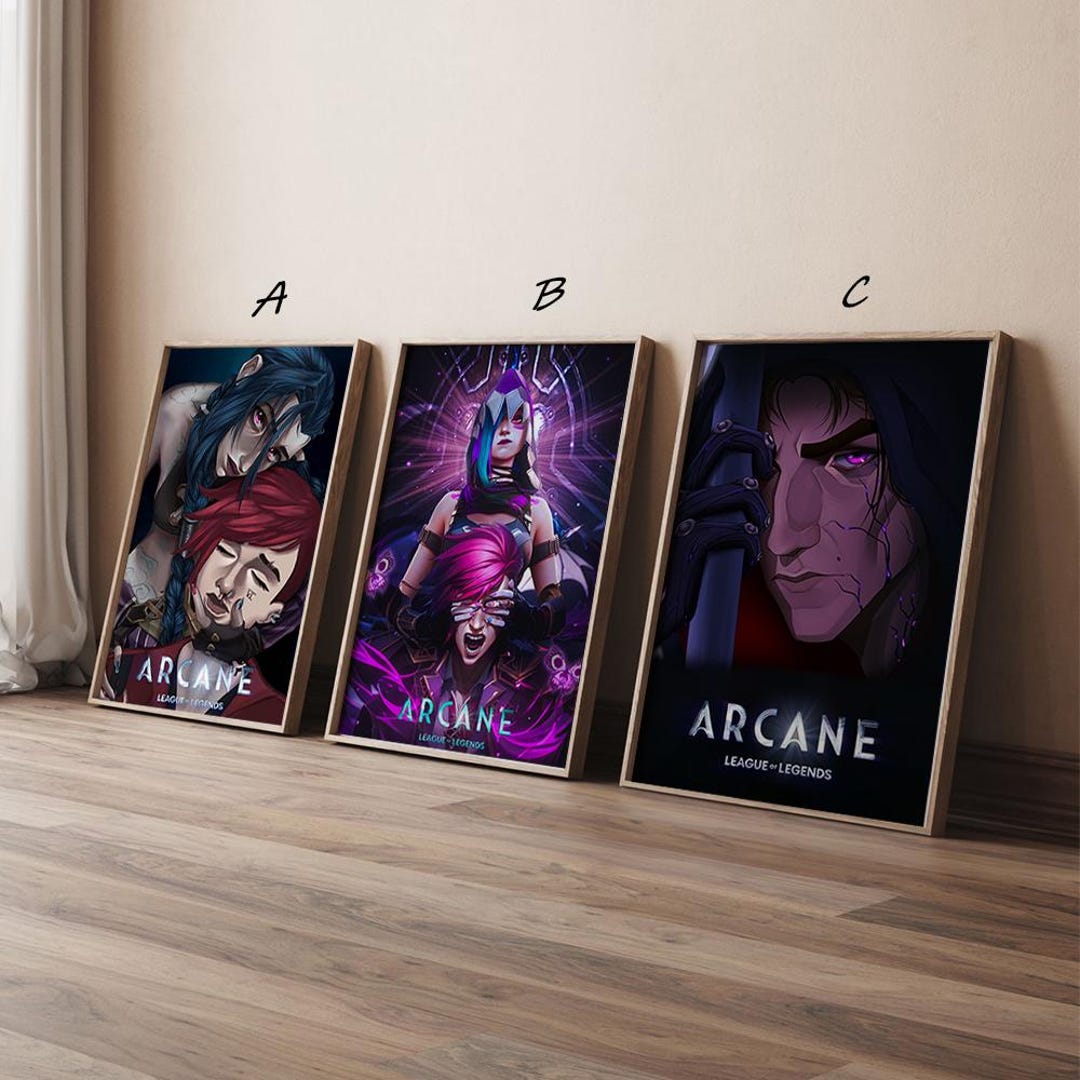 Arcane Movie Poster League of Legends Season 2 Poster, High Quality ...