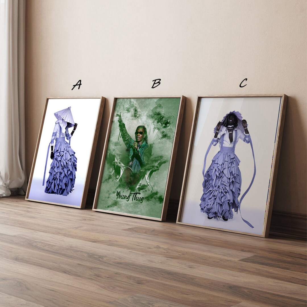 Young Thug Jeffery Music Poster, High Quality Canvas Print Art Posters, Gift for Her, Gift for ...