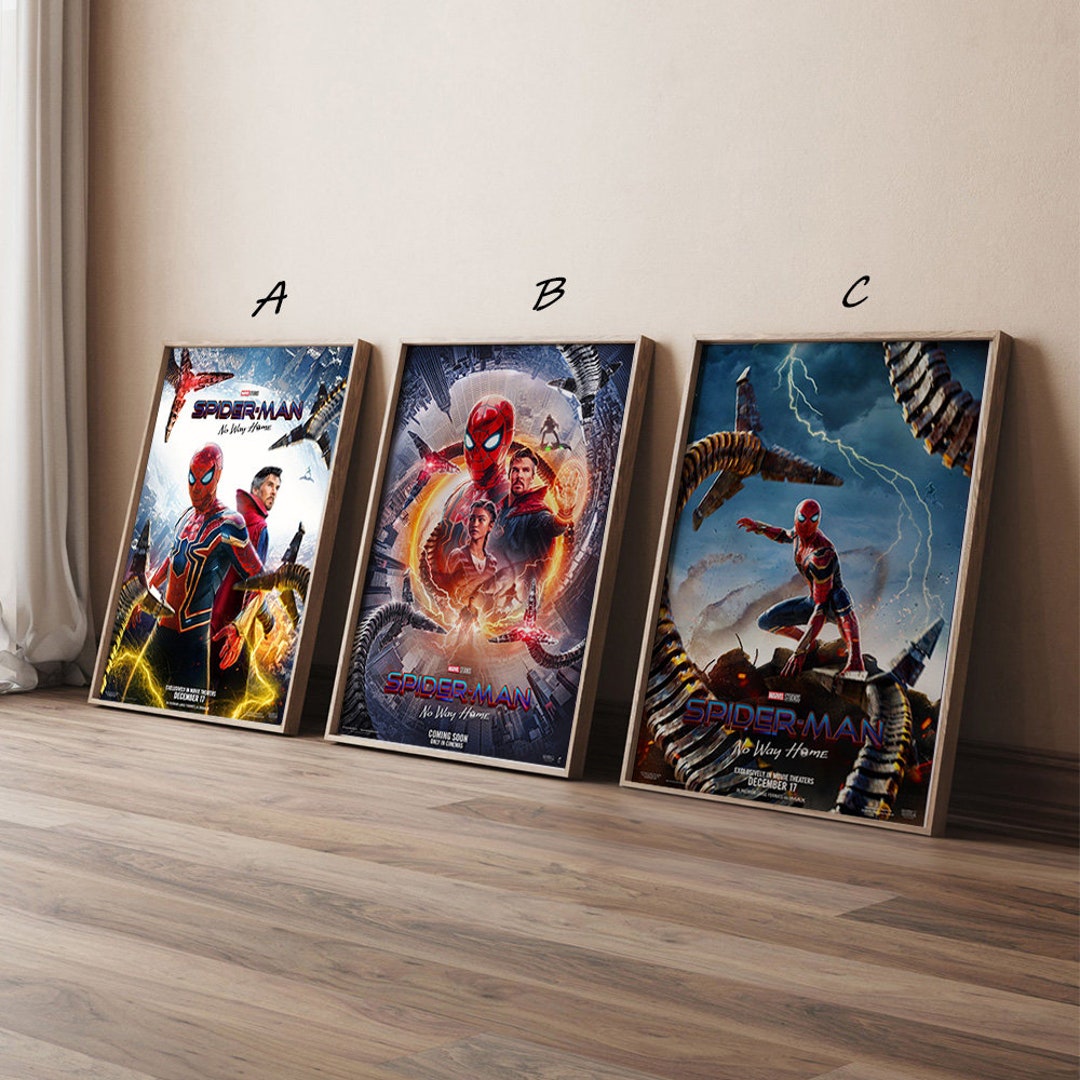 Spider-man: No Way Home Movie Poster, High Quality Canvas Print Art ...