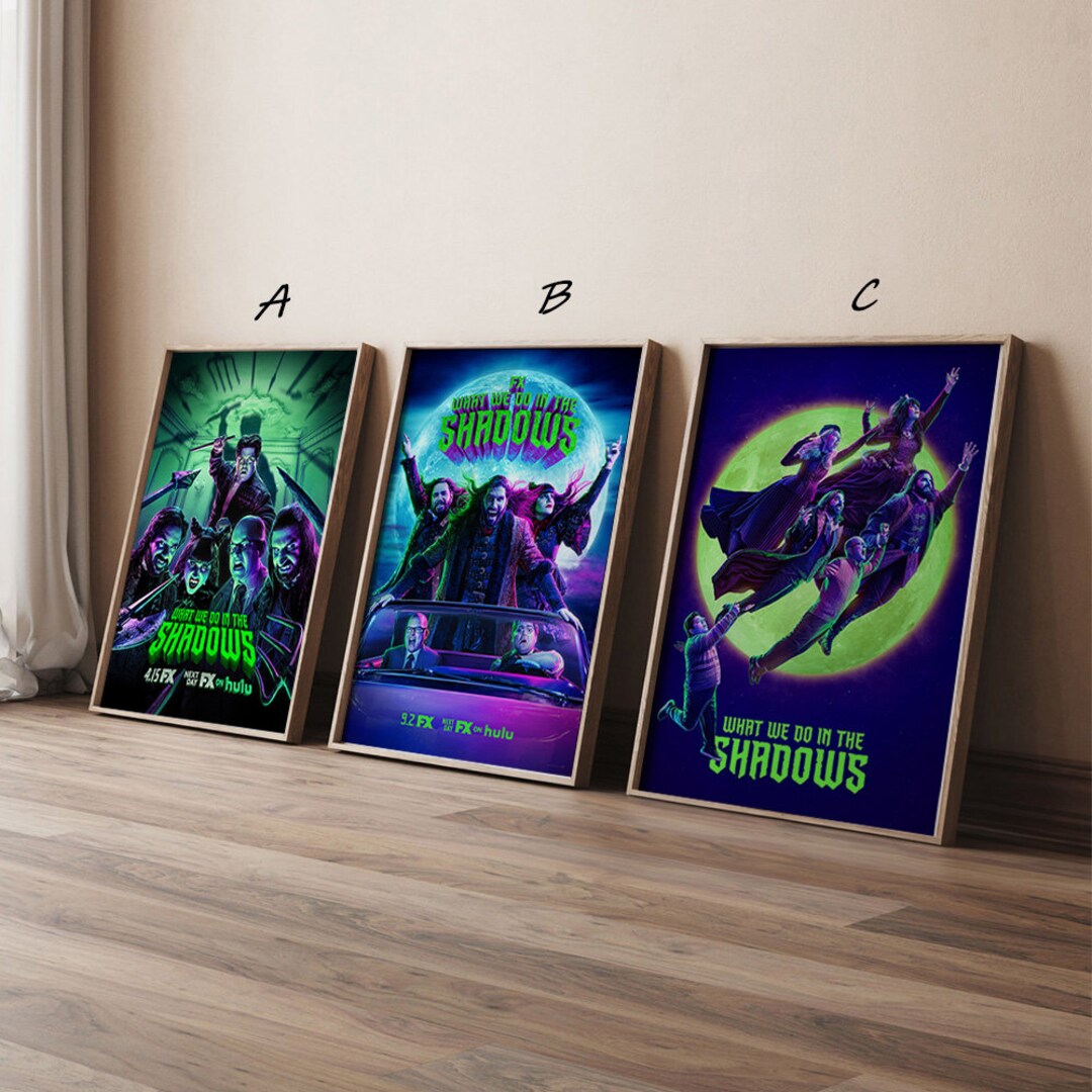 What We Do in the Shadows Movie Poster, High Quality Canvas Print Art ...