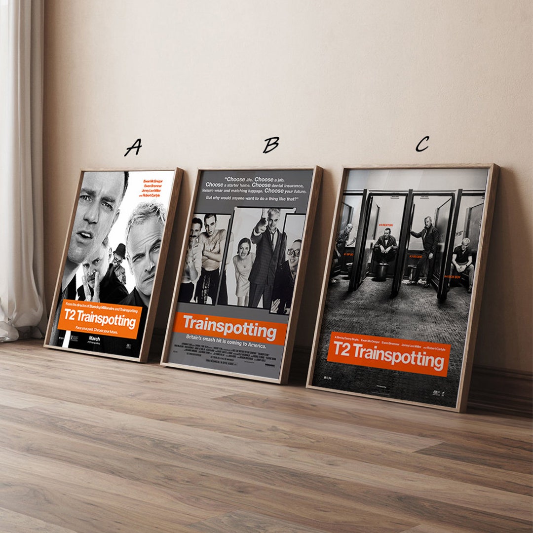 Trainspotting T2 Movie Poster, High Quality Canvas Print Art Posters ...