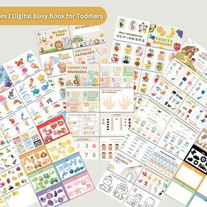 114 Pages Quiet Printable Busy Book for Toddlers, Homeschool Resources ...