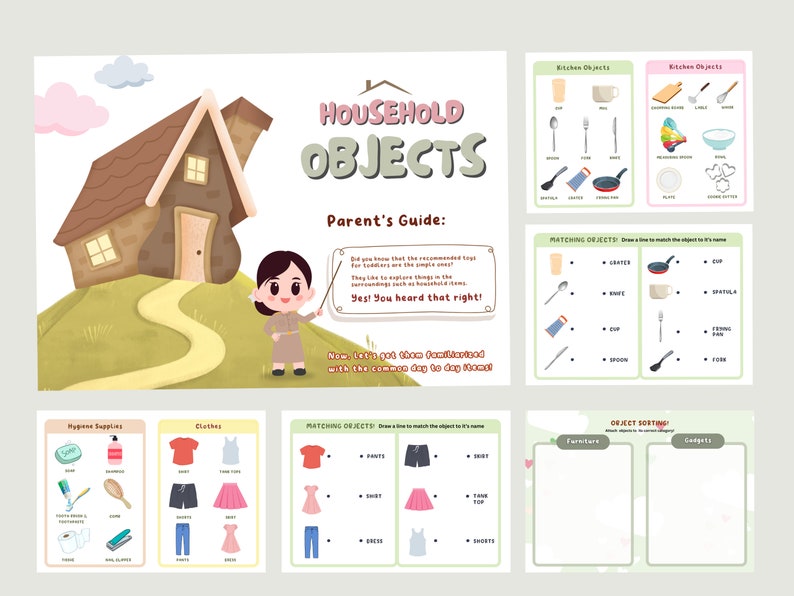 114 Pages Quiet Printable Busy Book for Toddlers, Homeschool Resources ...