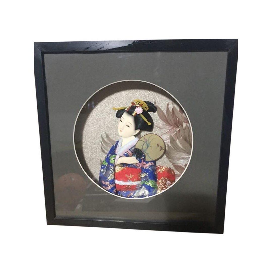 Japanese Geisha Shadow Box 11 X 11 - Etsy