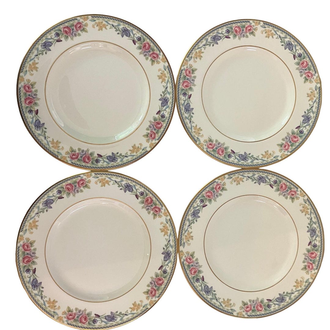 Royal Doulton ELEANOR Set of 4 Porcelain Salad Dinner Plates, 8”, 1992 ...