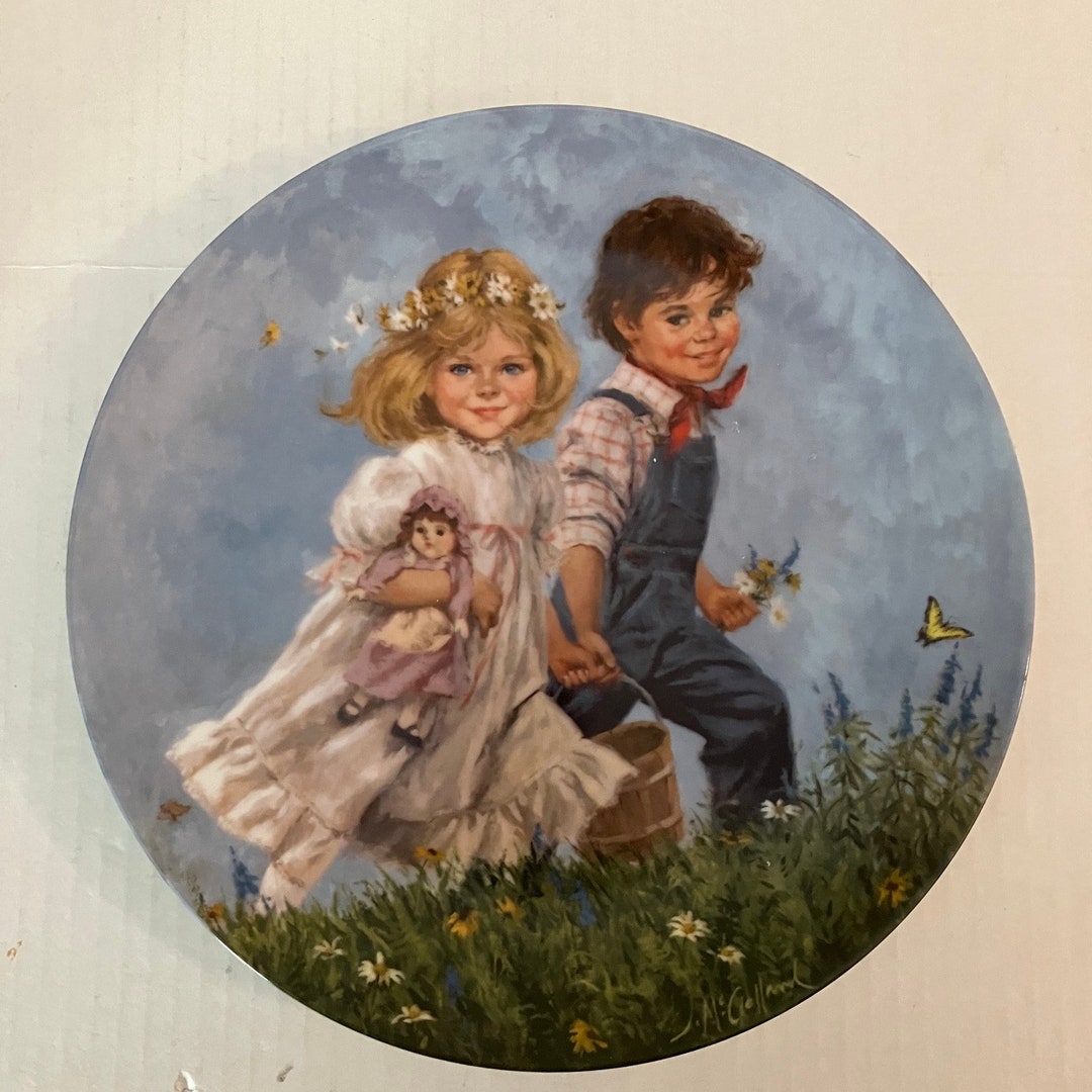 Jack and Jill Plate, Mother Goose Collection, Reco, Mcclelland, 8th ...