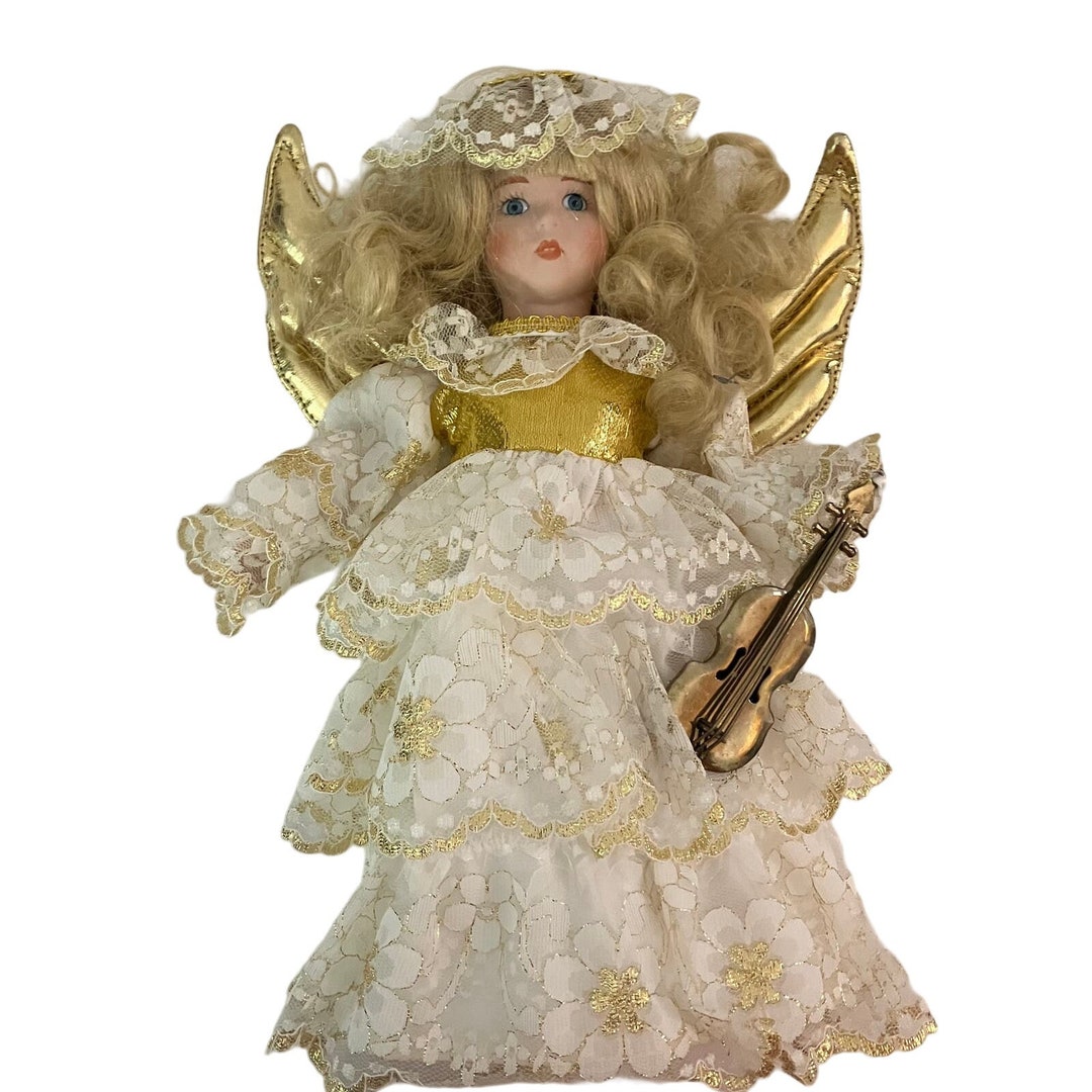 Betty Jane Carter Blonde Angel Goebel Musical Porcelain Doll by Bette ...