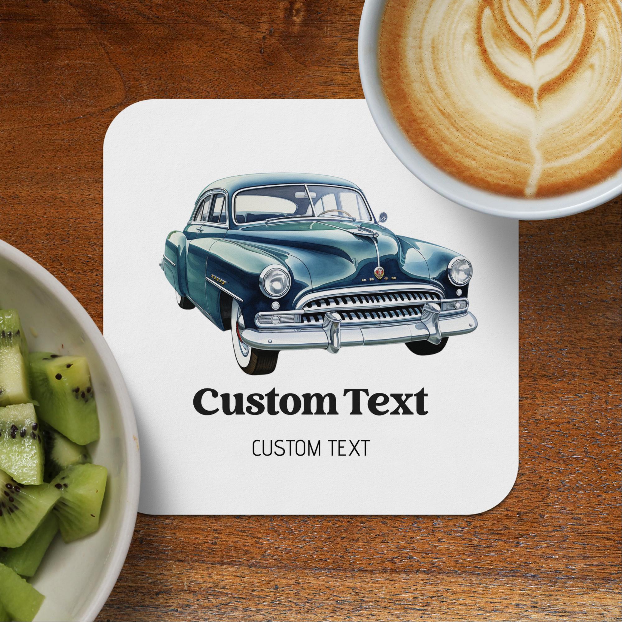 Custom Retro Car Napkins and Coasters, Perfect for Vintage Themed ...