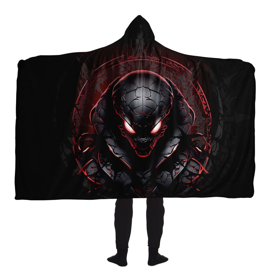 Alien Serpent Hooded Blanket Cozy Gothic Hoodie for Halloween, Cosplay ...