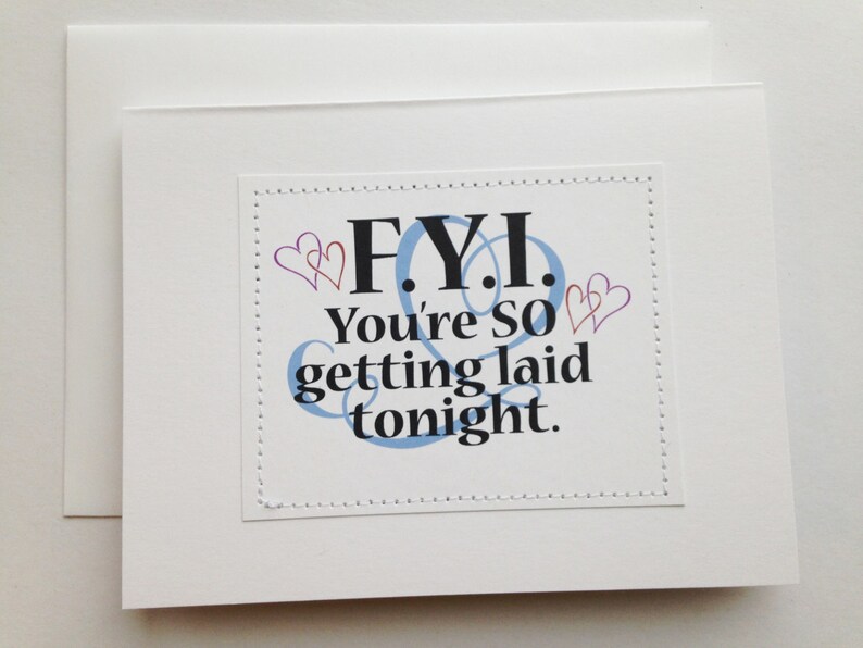 Sexy Card Youre So Getting Laid Tonight Etsy