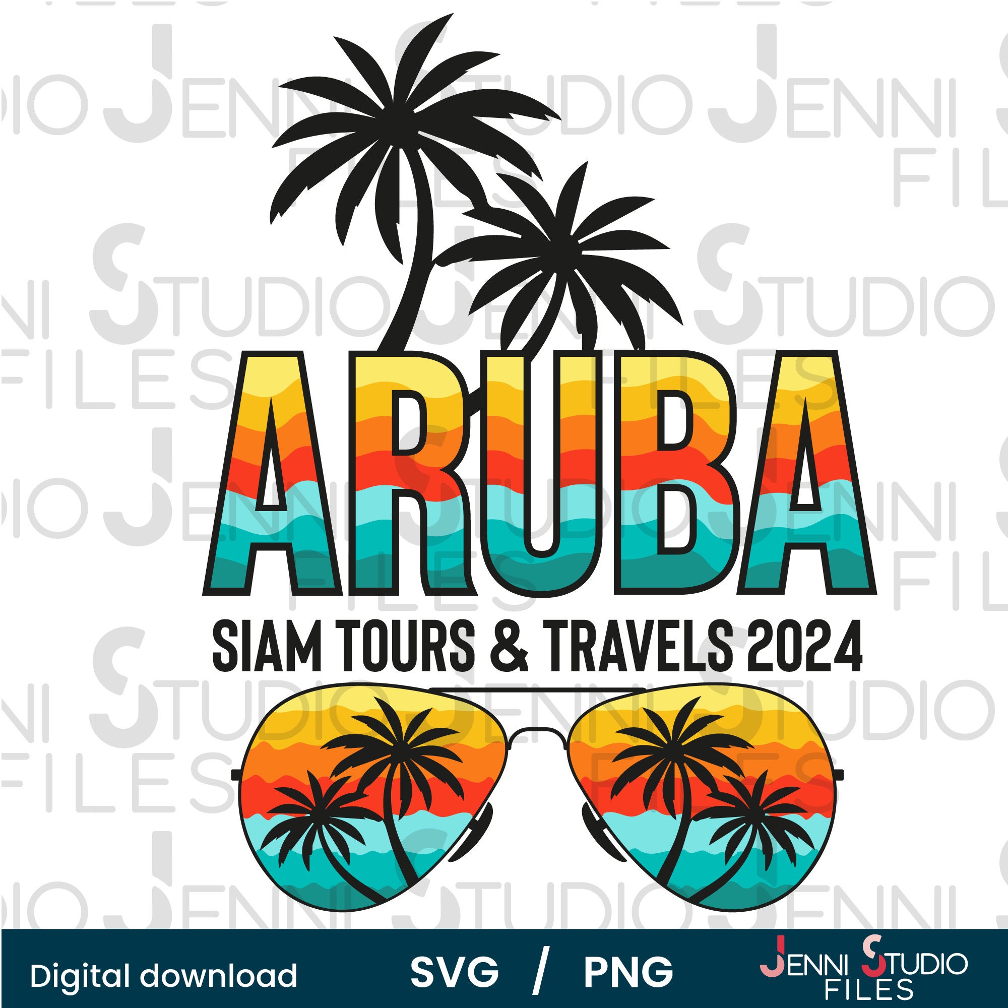 Aruba 2024 Family Digital File, Family Vacation Svg, Svg, Family, Beach ...