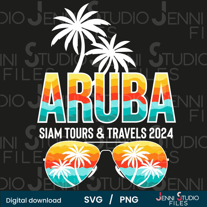 Aruba 2024 Family Digital File, Family Vacation Svg, Svg, Family, Beach ...