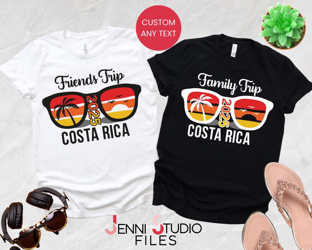 Costa Rica 2025 Shirt, Costa Rica FRIENDS, Costa Rica FAMILY, Birthday ...