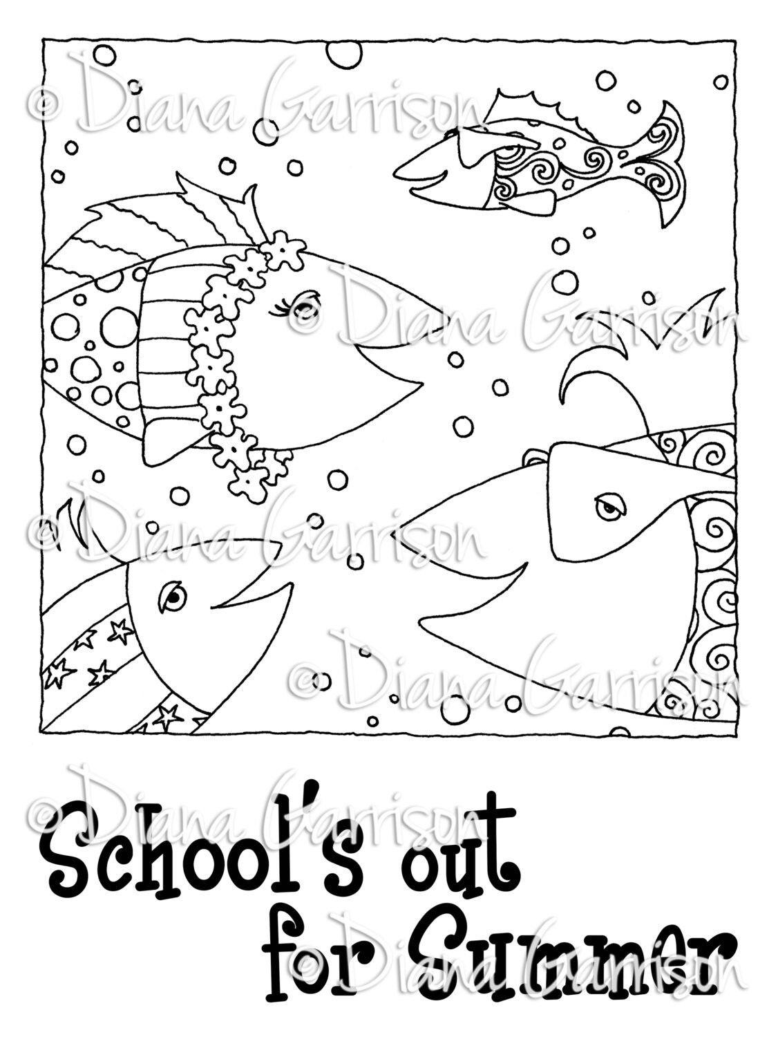 Summer School Digi Digital Stamp - Etsy