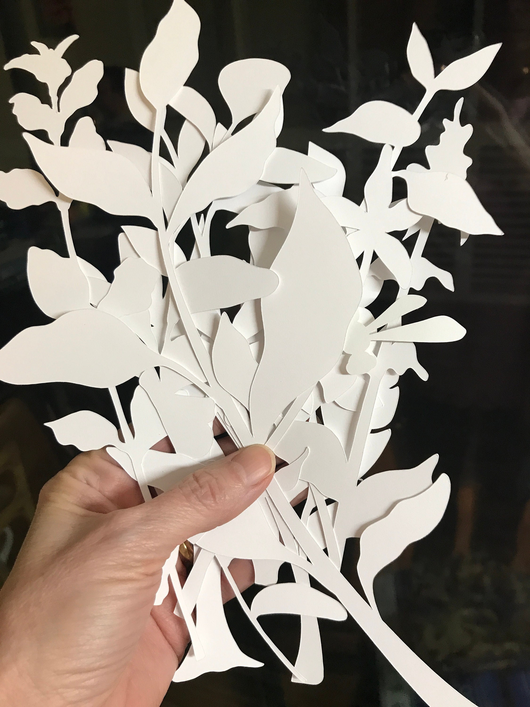 Plant Set 1 CARDSTOCK Masks and Stencils Plants Dragonfly Gel Printing ...