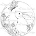 Bunny Digi Digital Stamp - Etsy