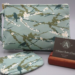 Aviary Sparrows Pouch Set , Bird Travel Purse, Travel Clutch, Bird ...