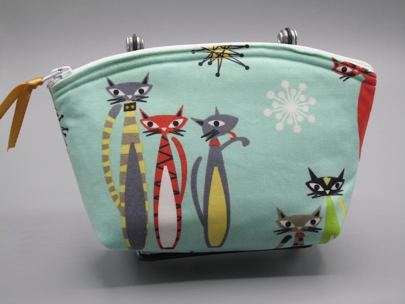 Retro Atomic Cats Pouch Essential Oil Case Cosmetic Bag Clutch - Etsy