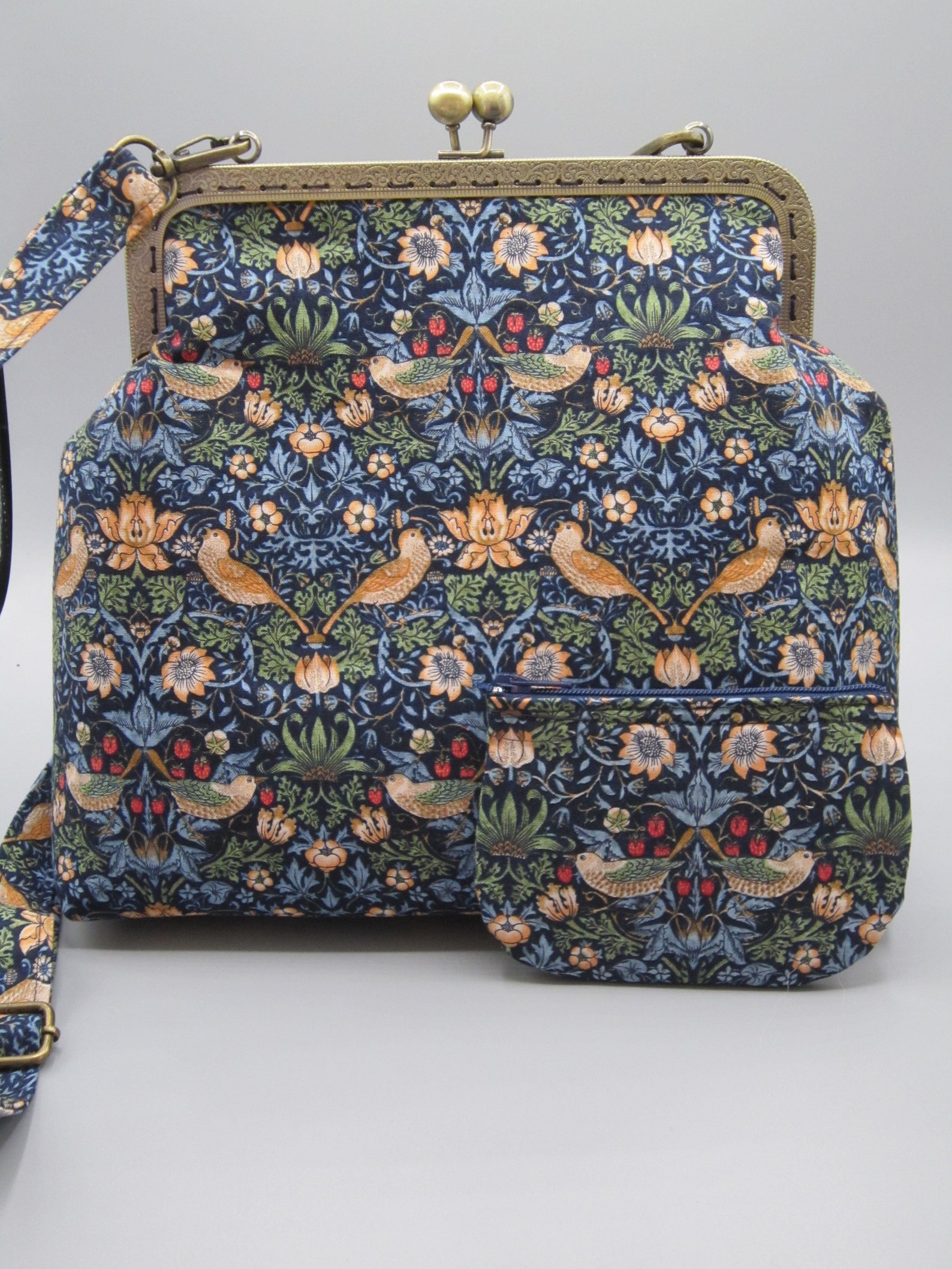 Snap Lock Crossbody Bag With Matching Coin Clutch William - Etsy