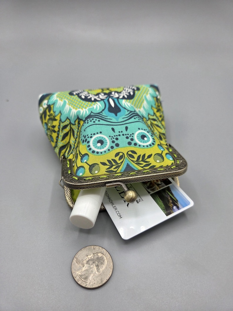 Small Tula Pink OOP Frog Prince Snap Coin Purse, Frog Snap Coin Purse ...